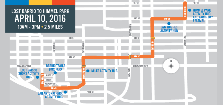 Cyclovia launches new route for 2016 | Bicycle Tucson